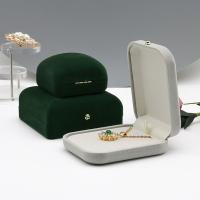 China Customized Color Velvet Jewelry Packaging Luxury Jewelry Box Modern Brand Multiple Sizes for sale