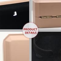 China Plastic LED Light Jewelry Box With Velvet Lining Led Earring Box For Storage for sale