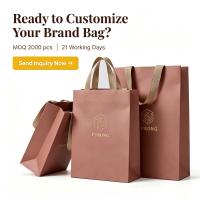 China Luxury Recyclable Art Paper Packaging Bags Custom Logo Printed Jewelry Kraft Paper Bag for sale