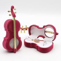 China High End Small Velvet Storage Box With Hinge Closure Jewelry Box Packaging for sale