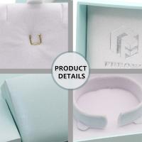 China High End Sky Blue Plastic Paper Luxury Jewelry Box Customized Luxury Earring Gift Box for sale