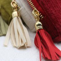 China Luxury Velvet Jewelry Travel Organizer Travel Jewelry Case With Tassel Packaging Pouch for sale