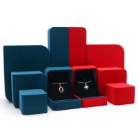 China Luxury Gift Packaging Hinged PU Leather Jewelry Box PU Ring Box OEM ODM for sale