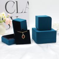 China Luxury Gift Packaging Hinged PU Leather Jewelry Box PU Ring Box OEM ODM for sale