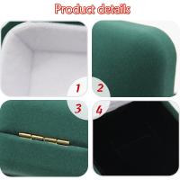 China Simple Luxury Plastic Velvet Jewelry Box Packaging Customized Color OEM/ODM Available for sale