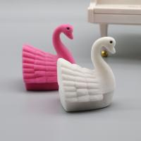 China Custom Color Hinged Flocked Jewelry Box Swan Shaped Jewelry Packaging Box for sale