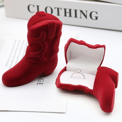 China Customizable Velvet Plastic Jewellery Box Packaging High End Jewelry Box for sale
