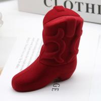 China Customizable Velvet Plastic Jewellery Box Packaging High End Jewelry Box for sale
