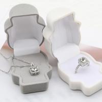 China Halloween Cute Style Flocked Jewelry Box Plastic Velvet Jewelry Box Luxury Unique for sale