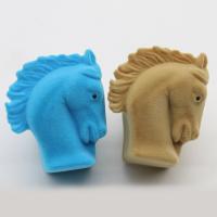 China Cute Velvet Flocking Jewelry Box Solid Color Ring Storage Proposal Pair For Couple for sale