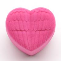 China Red Velvet Heart Jewelry Box Hinged Jewelry Box Romantic For Rings Necklaces Earrings for sale