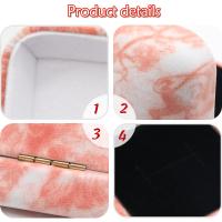 China Simple Plastic Velvet Jewelry Packaging Box For Rings Earrings Necklaces Delicate for sale