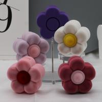 China Cute Little Flower Shaped Flocked Jewelry Box Packaging Charming Design for sale