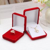 China Multiple Sizes Stylish Velvet Jewelry Box Set For Necklace Earrings Pendant for sale