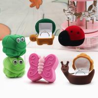 China Unique And Fun Insect Shape Kids Jewelry Box Velvet Lined Box For Jewelry for sale