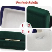 China Custom Designed Velvet Jewelry Box Collection With Minimalistic Rectangular Shape for sale