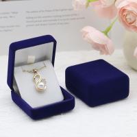 China Custom Designed Velvet Jewelry Box Collection With Minimalistic Rectangular Shape for sale
