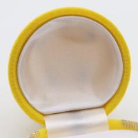 China Customizable Velvet Ring Boxes Small Beautiful Round Jewelry Boxes In Various Colors for sale