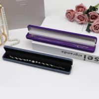 China Luxury Gift Packaging Velvet Jewelry Box For Necklaces Bracelets Rings Custom Color for sale