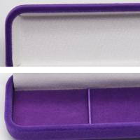 China Luxury Gift Packaging Velvet Jewelry Box For Necklaces Bracelets Rings Custom Color for sale