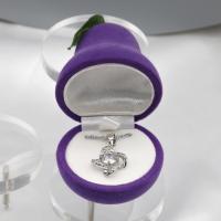 China Fruit Style Luxury Jewelry Box Velvet Jewelry Packaging Box Purple Color for sale
