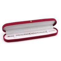 China Modern Luxury Velvet Jewelry Box Set Exclusive Red Packaging For Rings Earrings Necklaces for sale