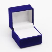 China Special Velvet Book Jewelry Boxes Custom Color Velvet Wedding Ring Box for sale