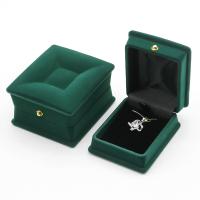 China OEM ODM Velvet Pendant Box Jewelry Packaging Box Multiple sizes for sale