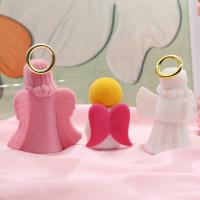China Customization Angel Shape Velvet Jewelry Holder Cute Velvet Lined Box for sale