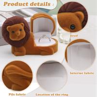 China Custom Colored Soft Velvet Jewelry Box With Cute Animal Design for sale