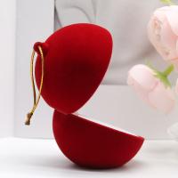 China Small Velvet Jewelry Box Color Customizable Plush Christmas Jewelry Gift Boxes for sale