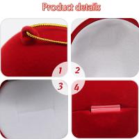 China Small Velvet Jewelry Box Color Customizable Plush Christmas Jewelry Gift Boxes for sale