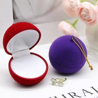 China Small Velvet Jewelry Box Color Customizable Plush Christmas Jewelry Gift Boxes for sale