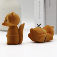 China Stylish Animal Themed Cover Flocked Jewelry Box For Rings Necklaces And Pendant for sale