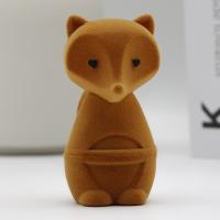 China Stylish Animal Themed Cover Flocked Jewelry Box For Rings Necklaces And Pendant for sale
