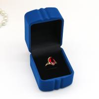 China Luxury Velvet Jewellery Box For Earrings Rings Necklaces Custom Colour for sale
