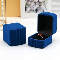 China Luxury Velvet Jewellery Box For Earrings Rings Necklaces Custom Colour for sale