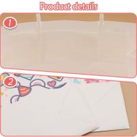 China Cute Cartoon Pink Kraft Paper Tote Bag For Birthday Parties And Holidays for sale