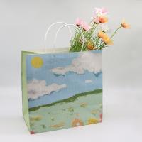 China Customization White Kraft Paper Shopping Bag Eco Friendly Personalized Paper Bag for sale