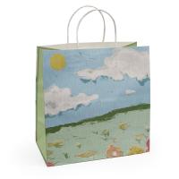 China Customization White Kraft Paper Shopping Bag Eco Friendly Personalized Paper Bag for sale