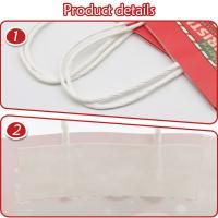 China Christmas Kraft Paper Gift Bags Durable Paper Jewelry Bag For Holiday Goody Items for sale