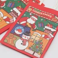 China Christmas Kraft Paper Gift Bags Durable Paper Jewelry Bag For Holiday Goody Items for sale