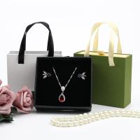 China Premium Paper Jewelry Gift Box Ribbon Drawer Set Paper Necklace Box Dedicated for sale
