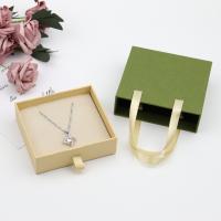 China Premium Paper Jewelry Gift Box Ribbon Drawer Set Paper Necklace Box Dedicated for sale