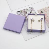 China Custom Logo High End Cardboard Jewelry Box UV Printing Paper Bangle Box for sale