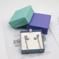 China Custom Logo High End Cardboard Jewelry Box UV Printing Paper Bangle Box for sale