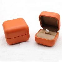 China OEM PU Leather Jewelry Box Ring And Necklace Packaging PU Leatherette Necklace Box for sale