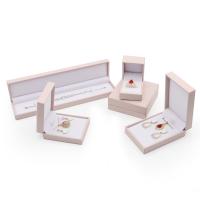 China Customization PU Leather Jewelry Box For Wedding Ring Packaging Minimalist Design for sale
