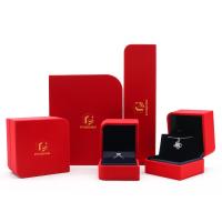 China Luxury Packaging Jewellery Set Box Custom Logo Pu Leather Hinged Closure for sale