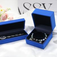 China Luxury Packaging Jewellery Set Box Custom Logo Pu Leather Hinged Closure for sale